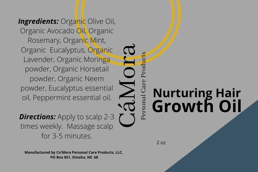 Ca'Mora Nurturing Hair Growth Oil – CáMora Personal Care Products
